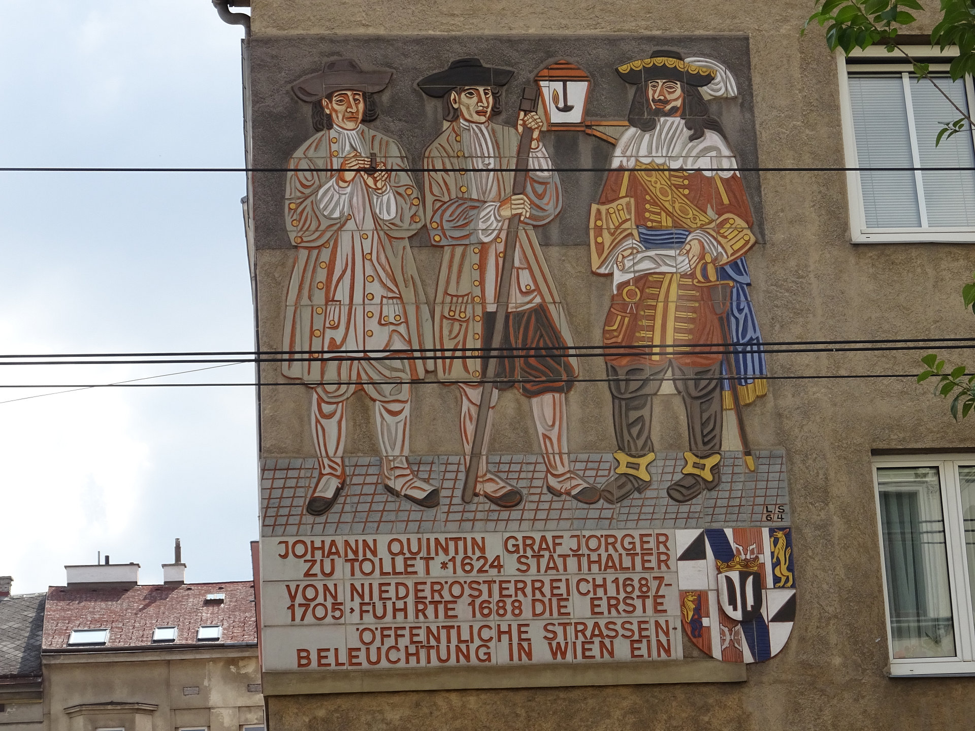Wien - Andreas Müglender-Wandbild / Graf Jörger zu Tollet-Wandbild